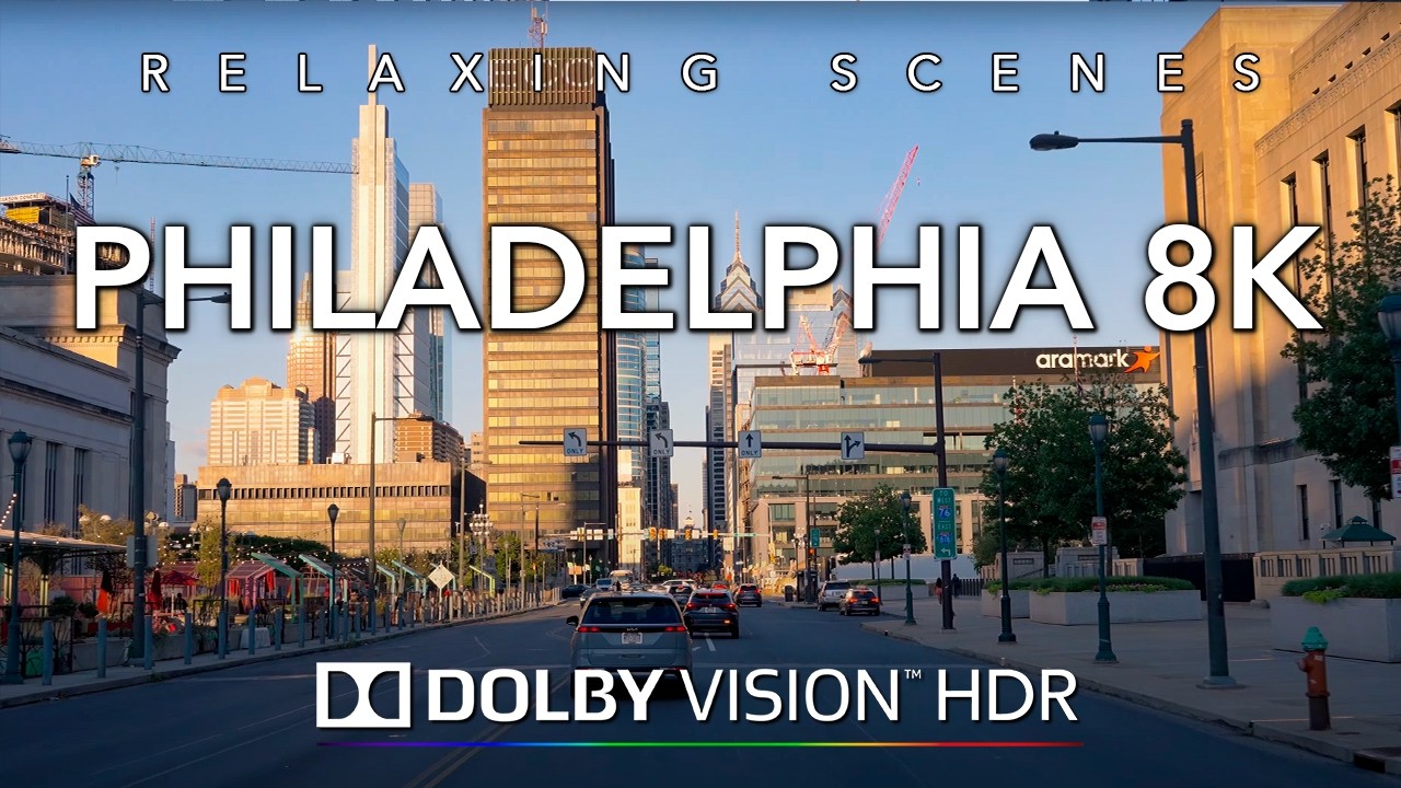 Driving Philadelphia 8K Dolby Vision HDR - YouTube
