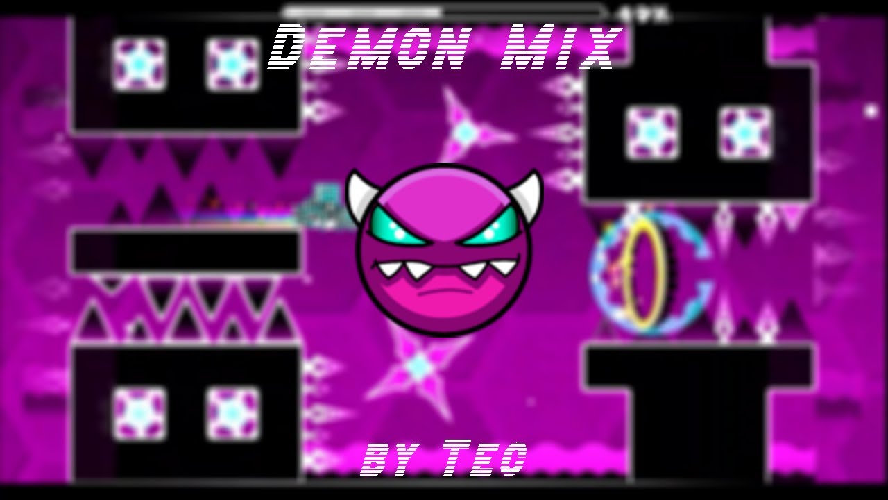 "Demon Mix" (Medium Demon) by Tec | Geometry Dash - YouTube