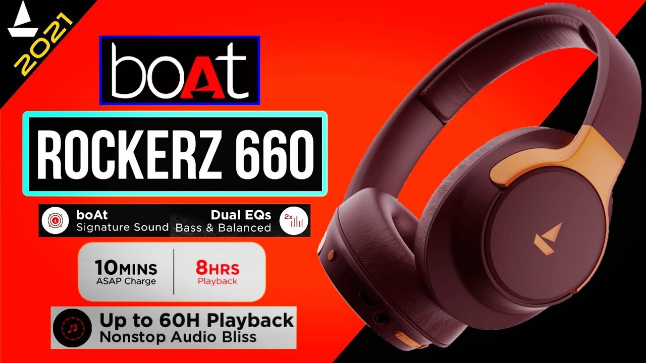 Boat Rockerz 660 | Wireless Headphone⚡40mm Driver | Extra Bass | Dual ...