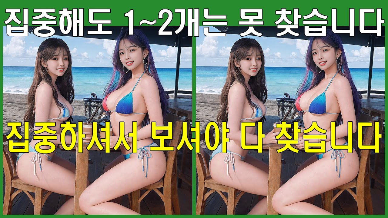 다른 그림 찾기 틀린 그림 찾기 눈썰미가 좋아도 잘 못 찾습니다 집중력을 키우셔야 치매 예방 다 찾으시면 상위 3에