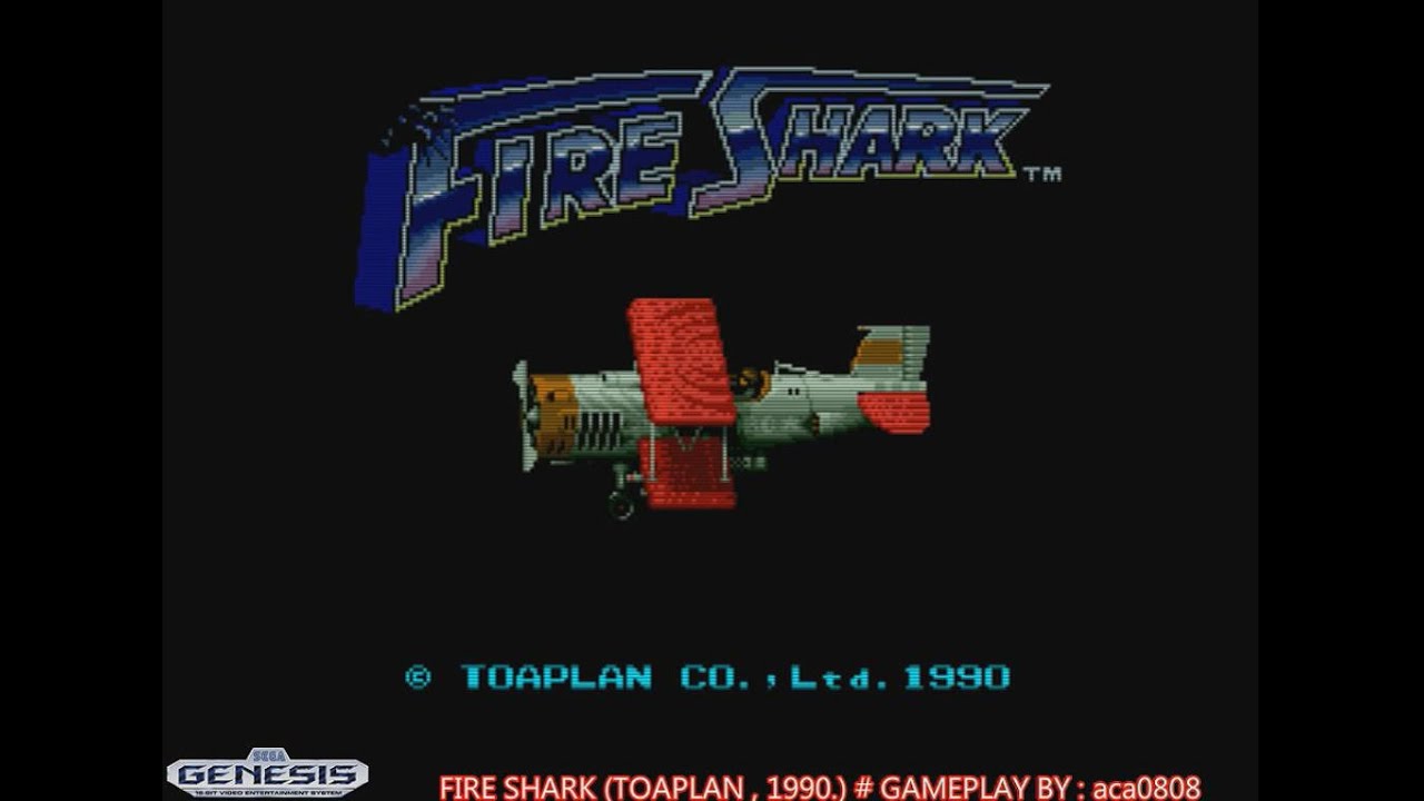 SEGA GENESIS/MEGA DRIVE # FIRE SHARK (TOAPLAN , 1990.) # 1.700.550 PTS ...