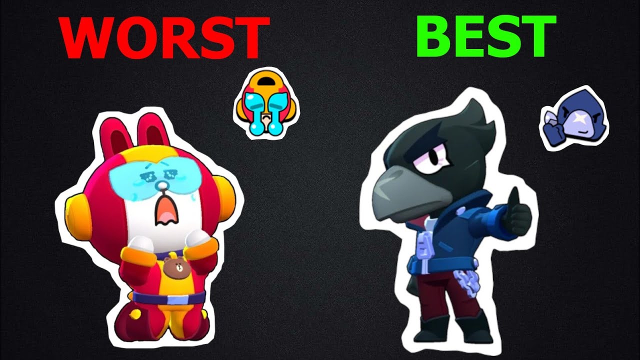 EVERY Brawler RANKED From WORST To BEST In Solo Showdown!|Brawl Stars ...