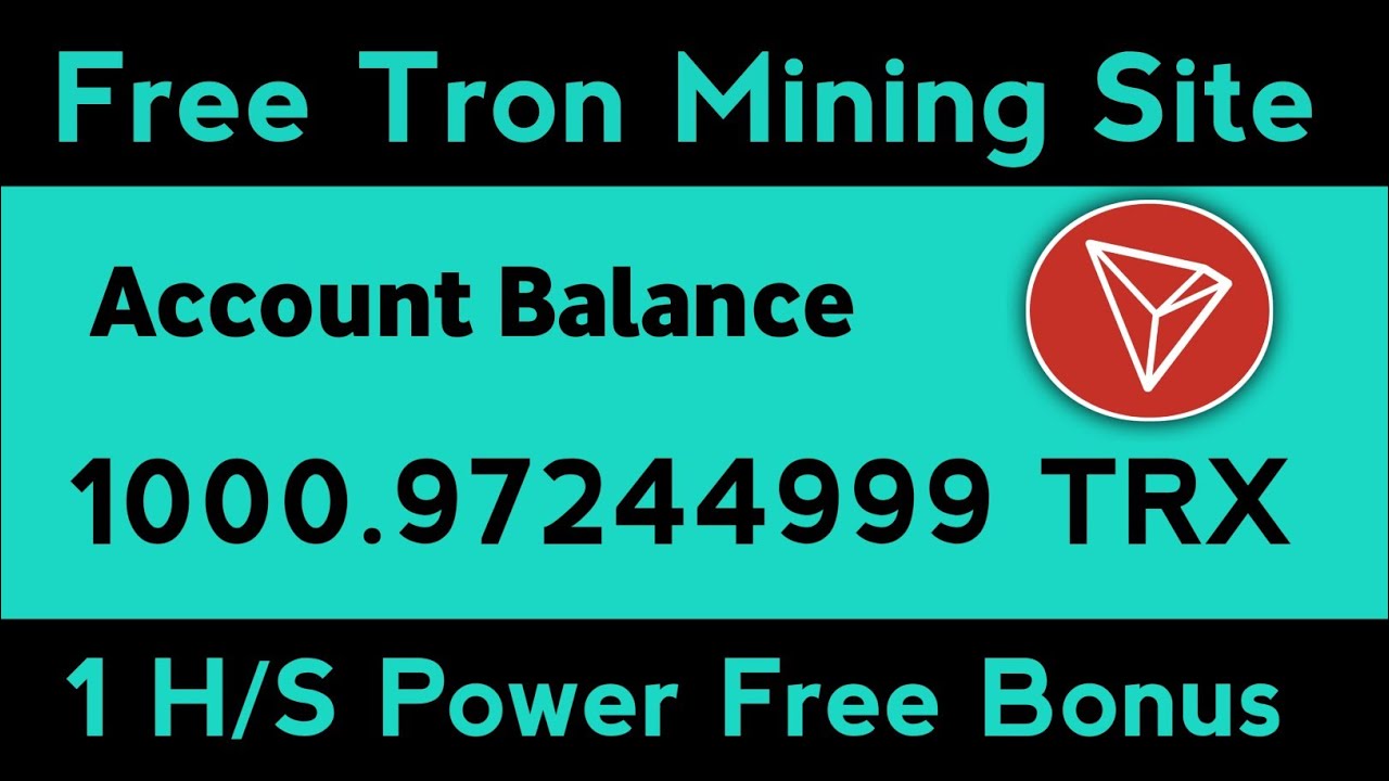 New Free Tron Mining Site 2021 || How To Earn Free TRX Tron 2021 ...