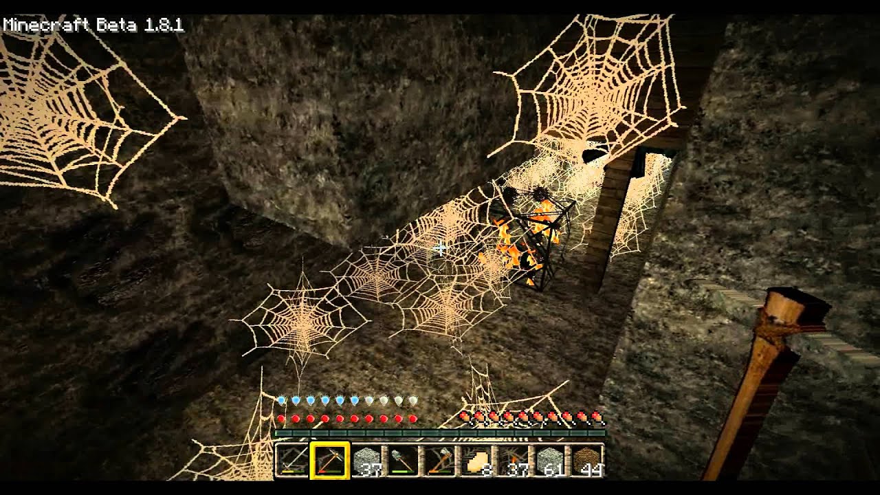 Minecraft 1.8 Survival Ep. 12 - Poison Spider Nest - HD 1080P - YouTube