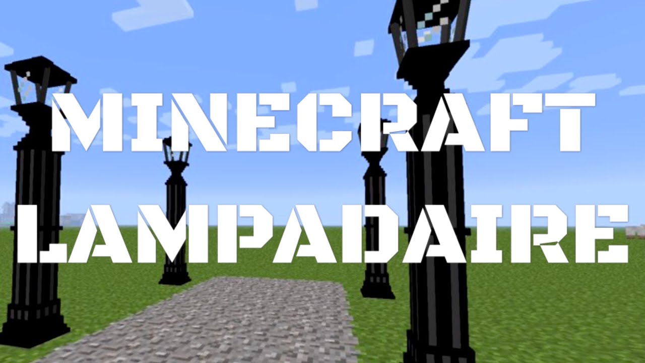 3 maniere de faire des lampadaires (MINECRAFT) - YouTube