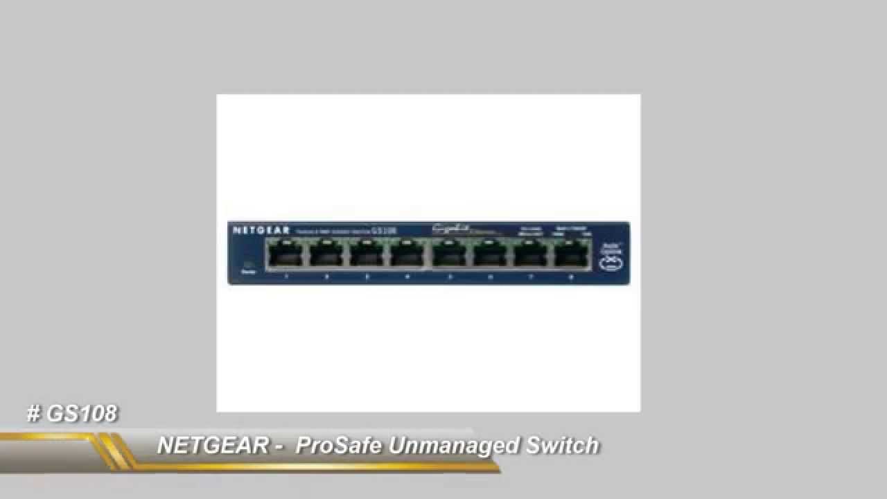 GS108 NETGEAR Switch at Genisys - YouTube