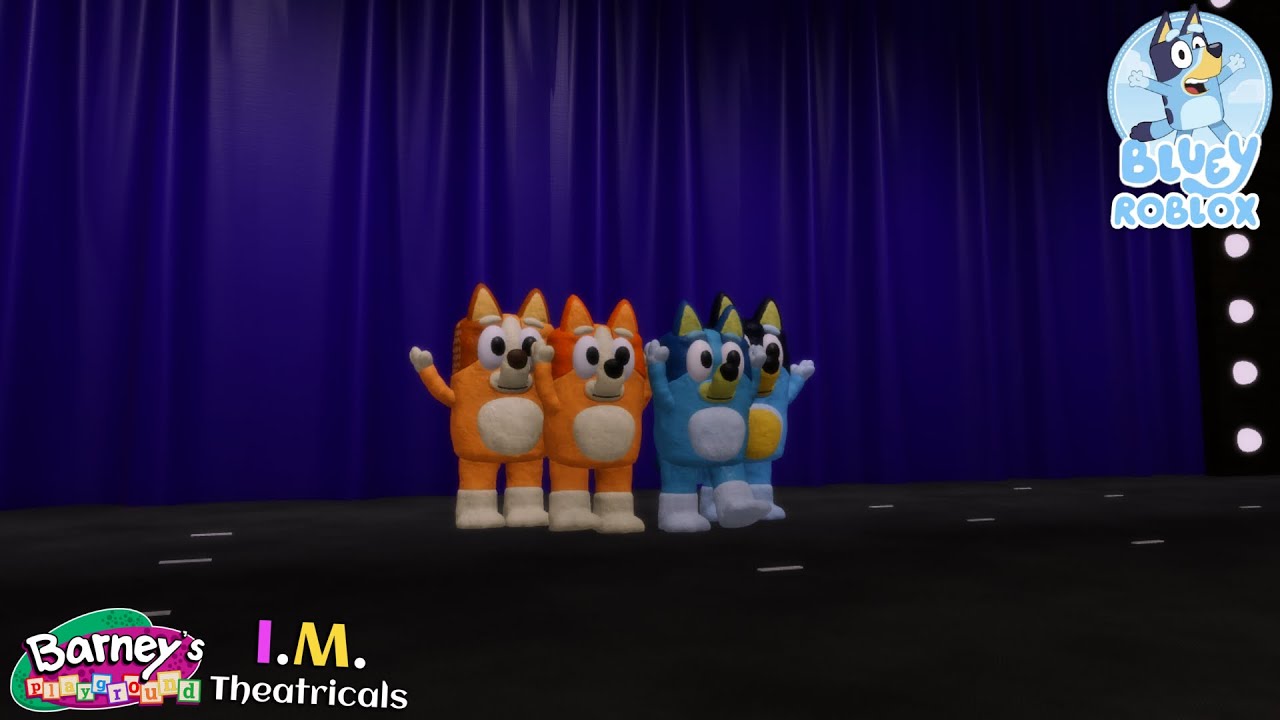 Meeting bluey and bingo at Barney’s musical castle with tails and cubs ...
