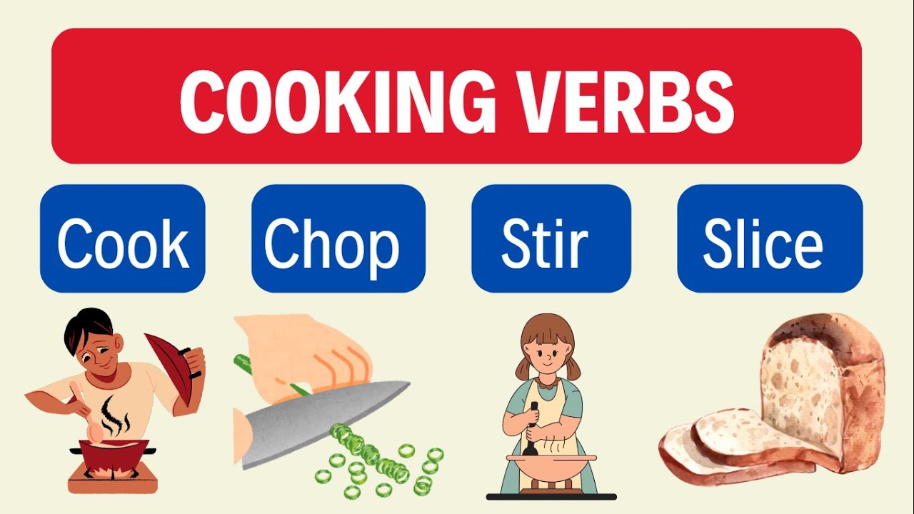 MUTFAK KELİMELERİ | Cooking Verbs in English | Learn English and ...