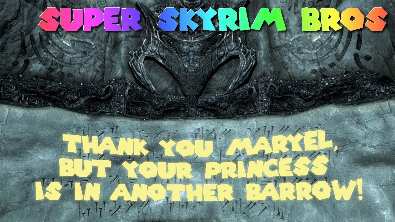 Princess Toadstool is in another barrow - SUPER SKYRIM BROS, act 2 ...