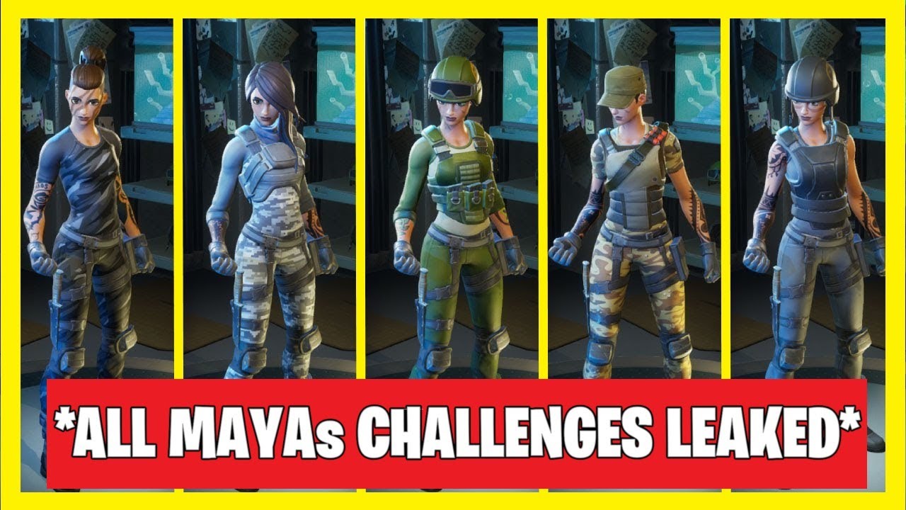 All Maya's Challenges Leaked! How to Upgrade All Maya Skin Parts ...