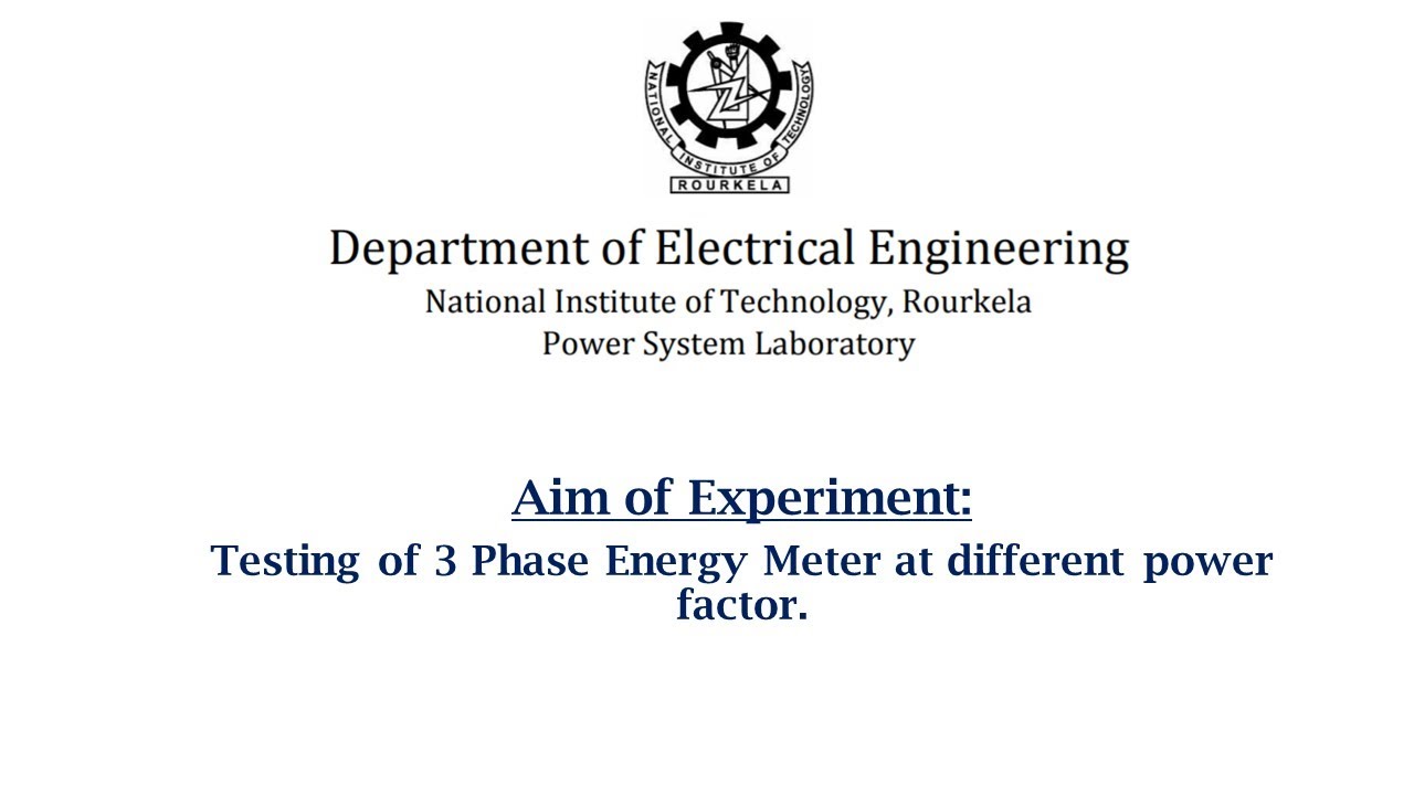 Testing of 3 Phase Energy Meter. - YouTube