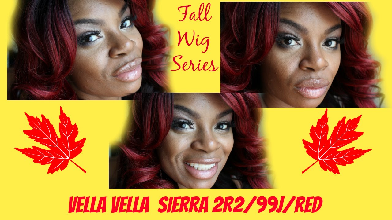 Fall Wig Series : Vella Vella Sierra color 2R2/99J/RED - YouTube