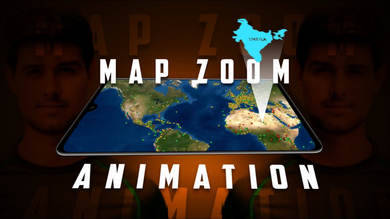 🔥Map Animation Like Dhruv Rathee / Map Zoom Animation in Kinemaster ...
