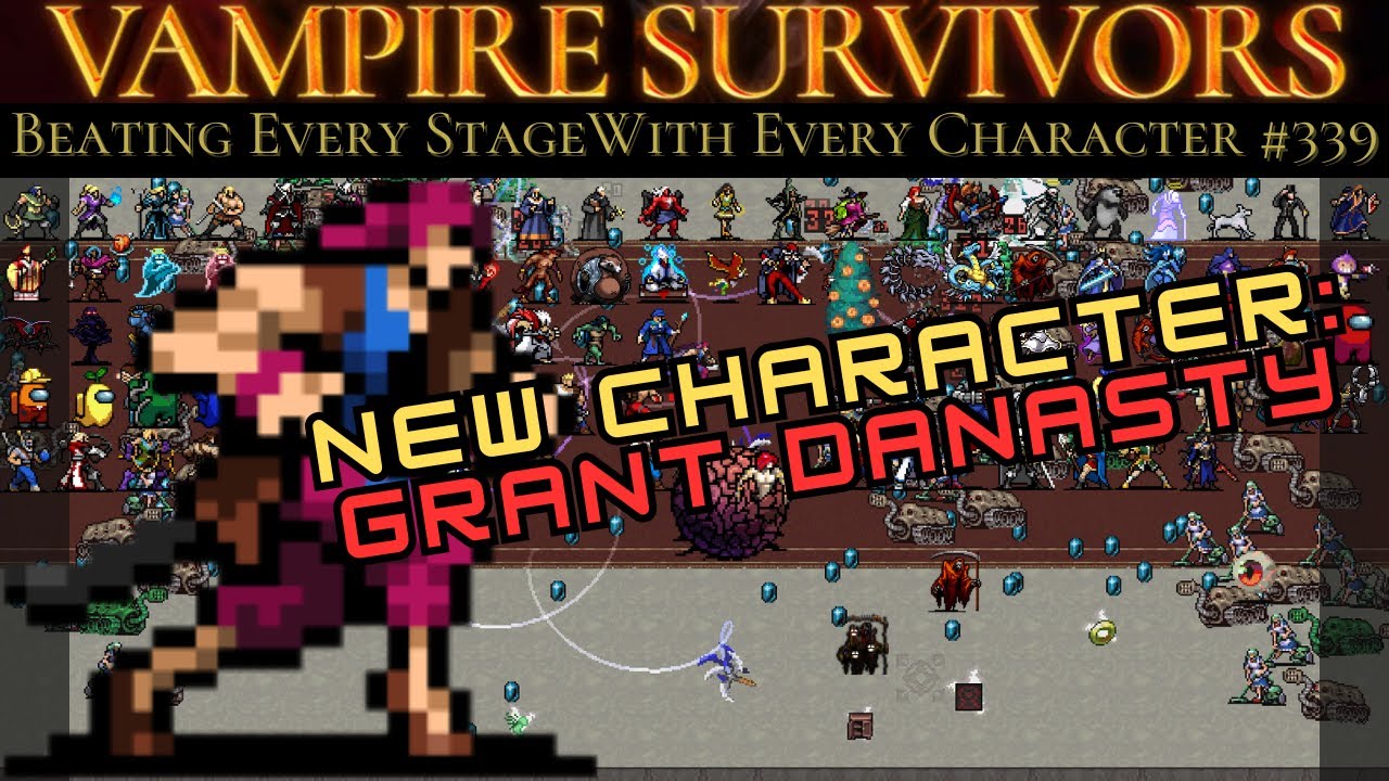 New Character: Grant Danasty Vampire Survivors Castlevania BESWEC 339 ...