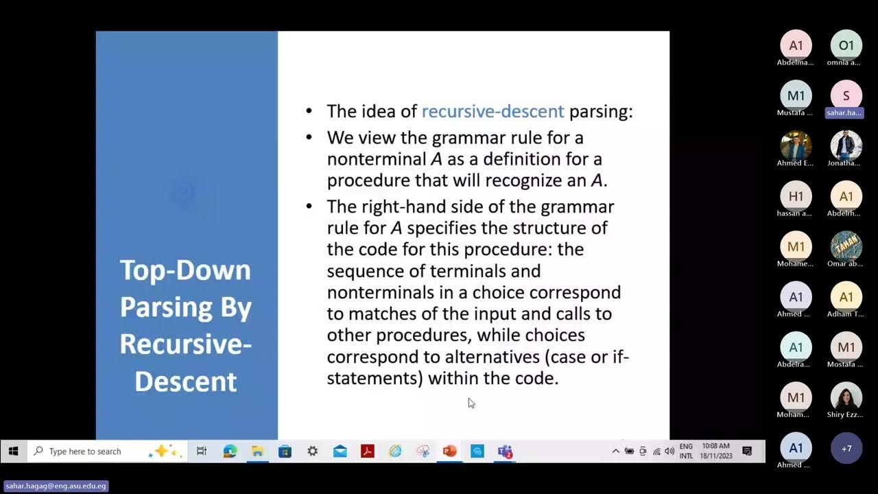 Design of Compilers: Lecture (7) - YouTube
