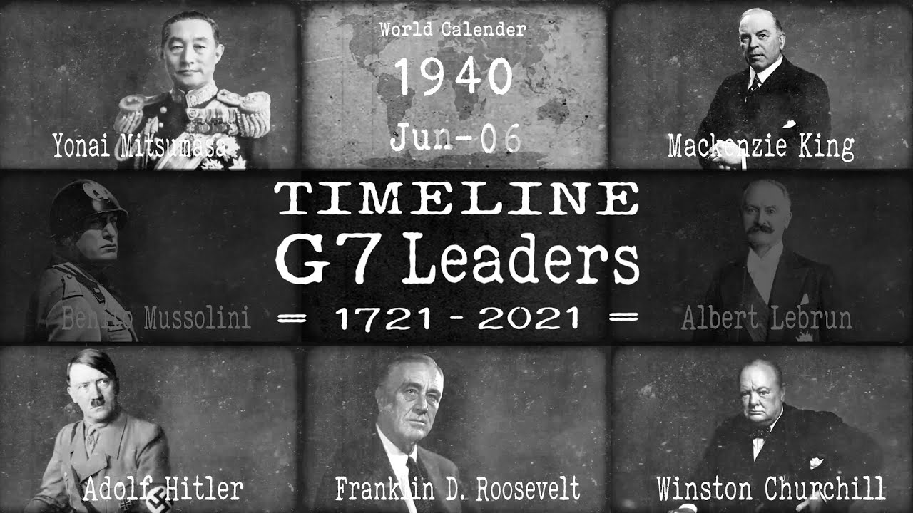 🌎 Timeline of G7 Leaders 1721-2021 - YouTube