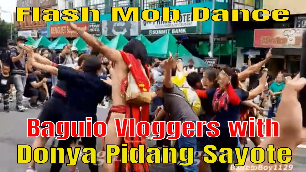 Baguio-Benguet Vloggers Flash Mob Dance at Baguio Session Road. - YouTube