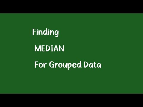 How to find median for Grouped Data - YouTube