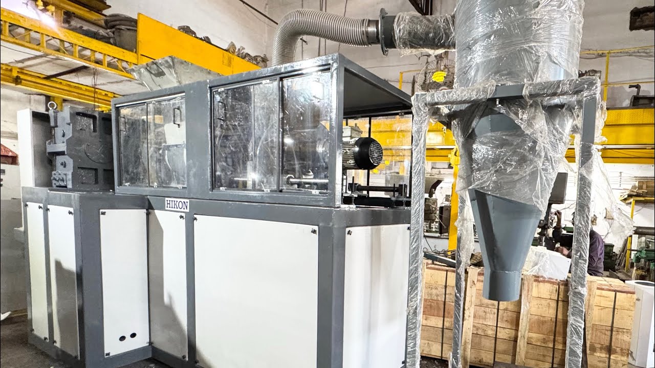 Hikon’s post-washing plastic film scrap squeezer machine, www ...