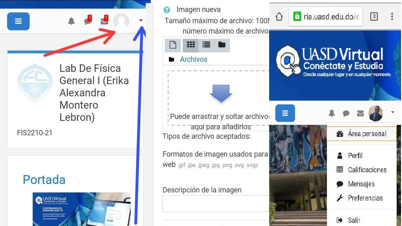 ¿CÓMO EDITAR EL PERFIL EN UASD VIRTUAL? - YouTube