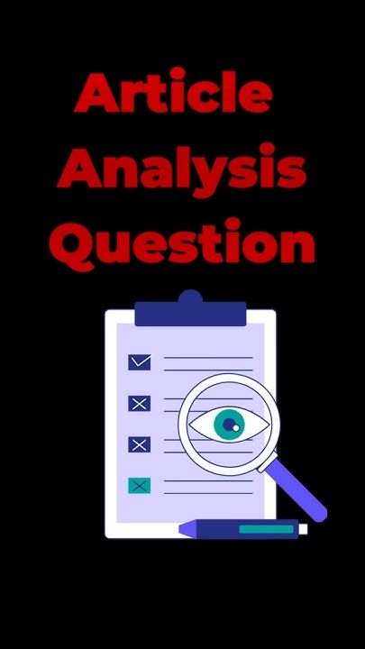 AP Psychology: What is Article Analysis Question (AAQ) #shortvideo # ...