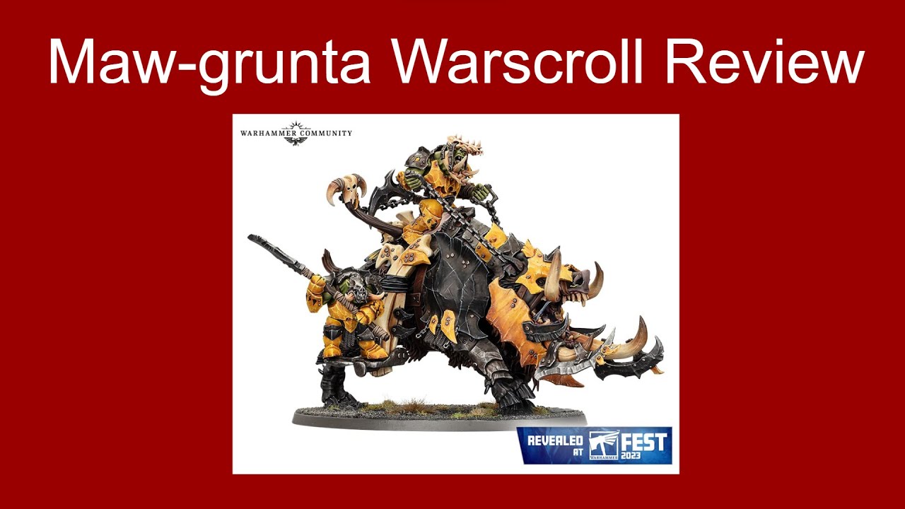 Maw-grunta Warscroll Review - YouTube