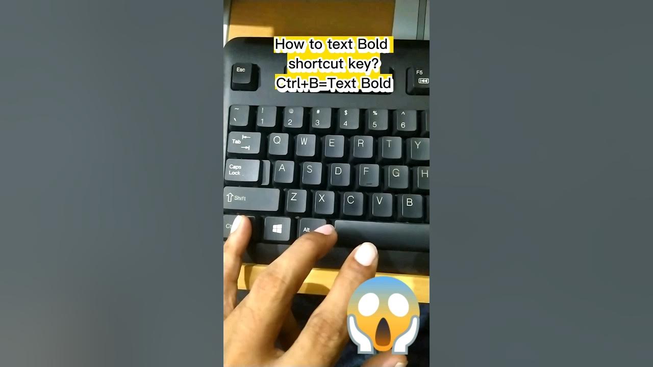 Text Bold shortcut key in laptop/desktop #shorts textbold# ...