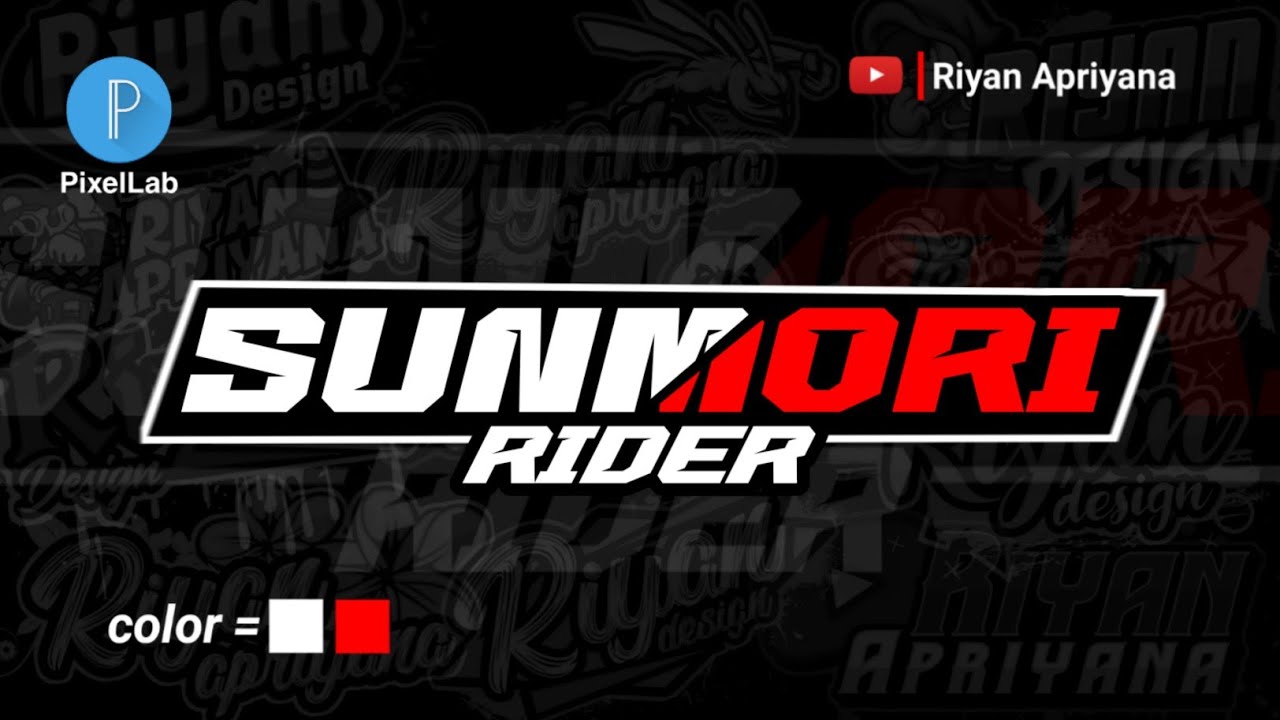 CARA MEMBUAT LOGO SUNMORI DI PIXELLAB - YouTube