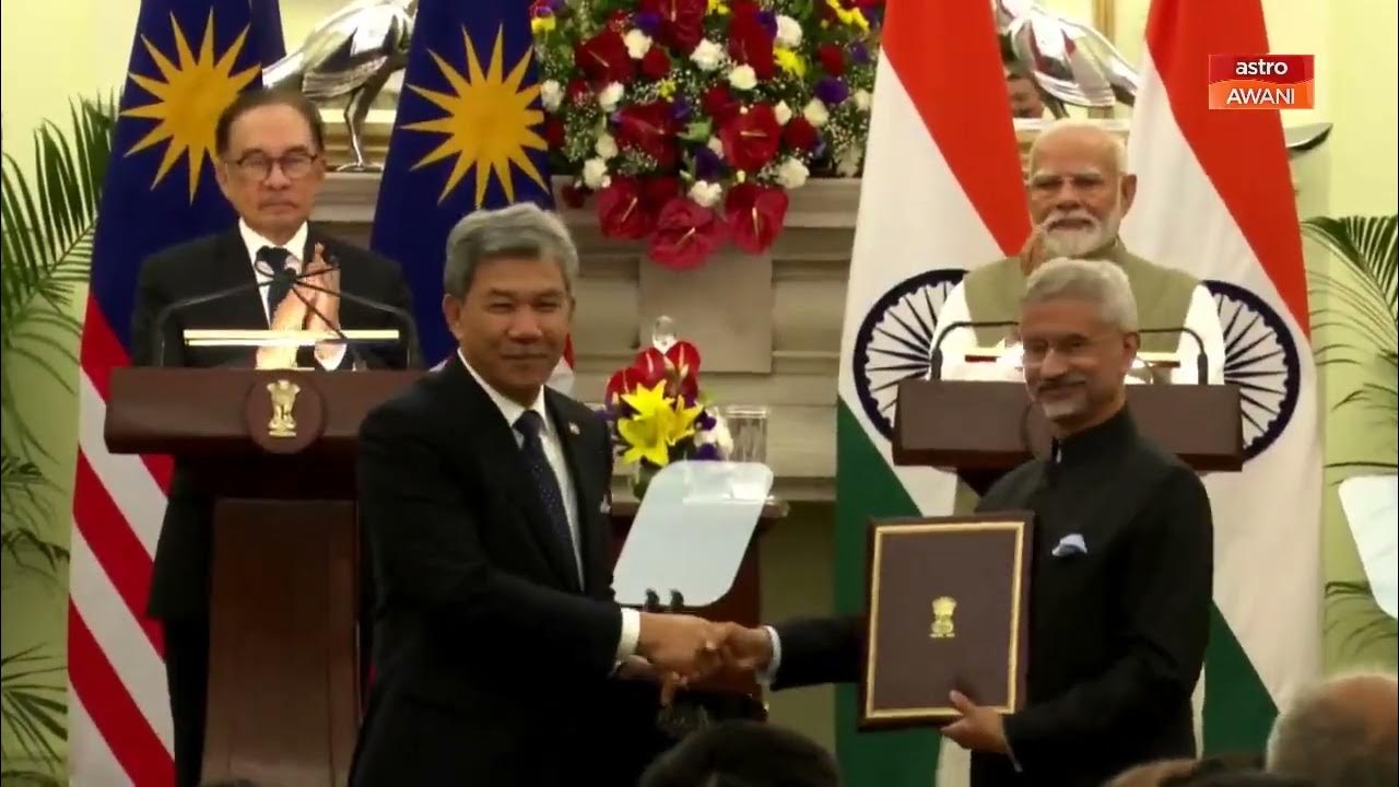 Hubungan Malaysia India terus diperkukuh, termeterai 8 MoU - YouTube