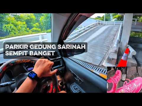 MALL SARINAH ‼️ Tutorial menanjak parkiran gedung sempit banget (Mobil Manual)