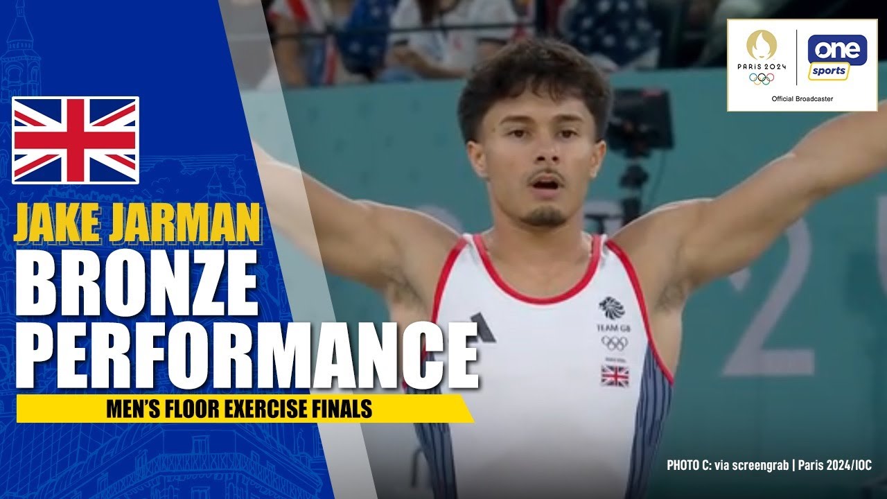 Jake Jarman's BRONZE performance in the floor exercise finals ...