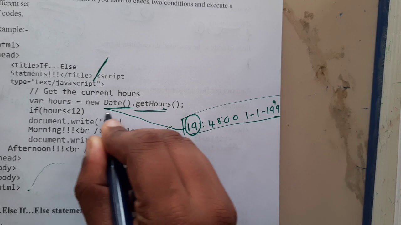 3.4 java script conditional statements - YouTube