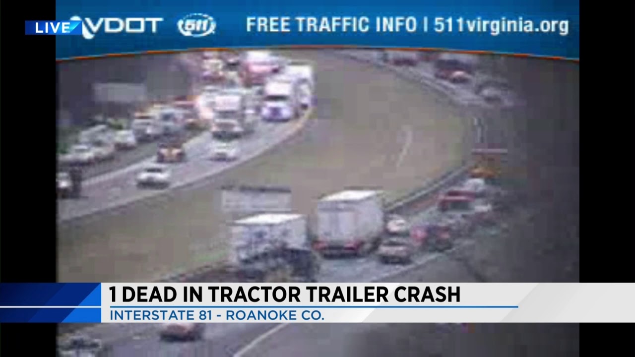 One dead in tractor-trailer crash on Interstate 81 - YouTube