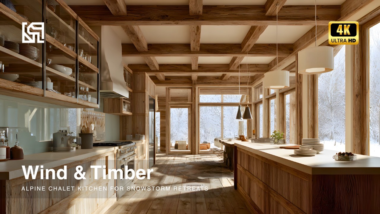 How to Bring Modern Warmth to an Alpine Chalet Kitchen for Snowy ...