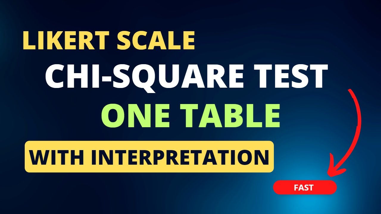 Chi-square test in one table with interpretation FAST - YouTube