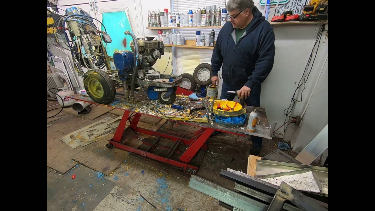 Graco Linelazer 4 5900 Front Wheel Servicing - YouTube