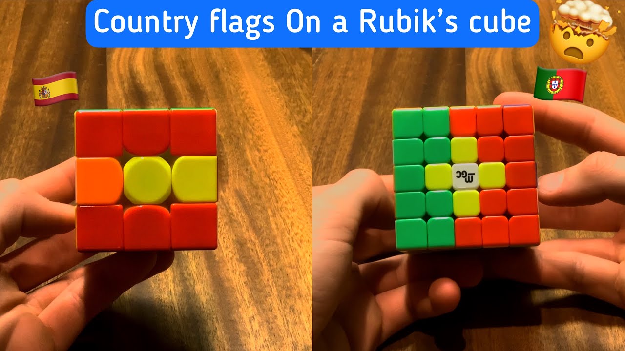 10 Countries Flags On A Rubik’s Cube (Part 2) - YouTube