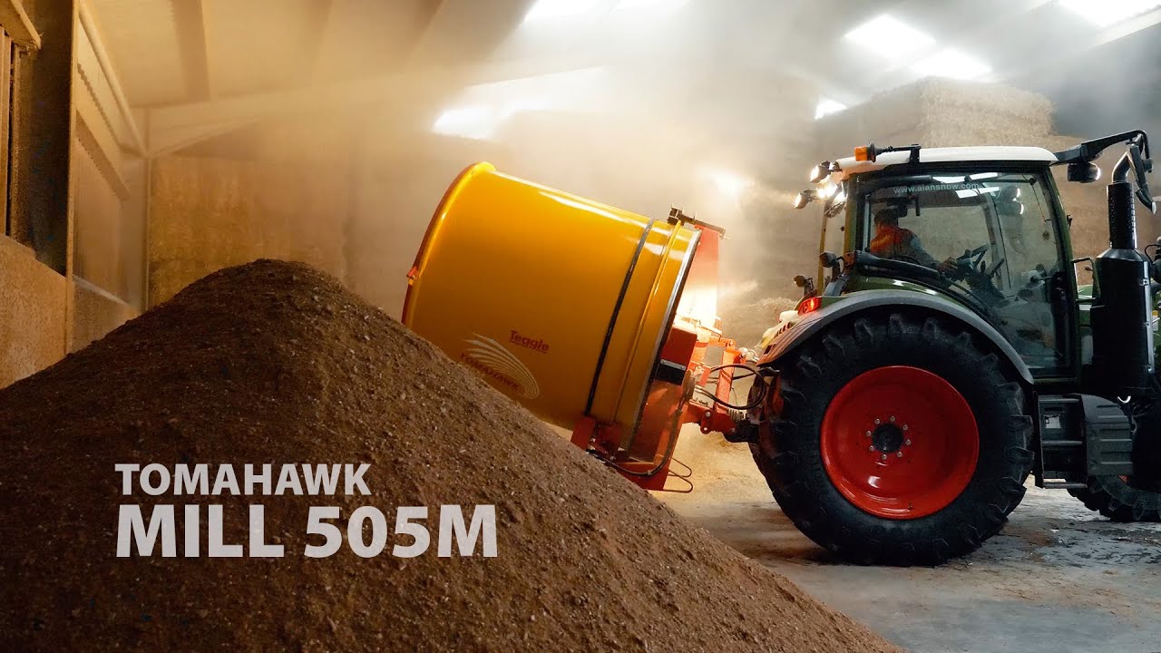 Tomahawk 505M Mill Bale Processor - YouTube