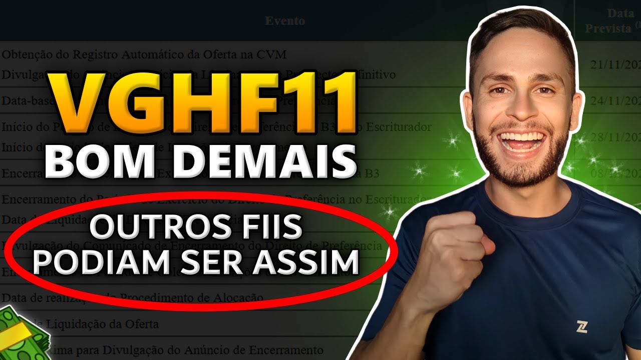 TUDO SOBRE A OFERTA DO VGHF11: Emissão de cotas do vghf11 vale a pena ...