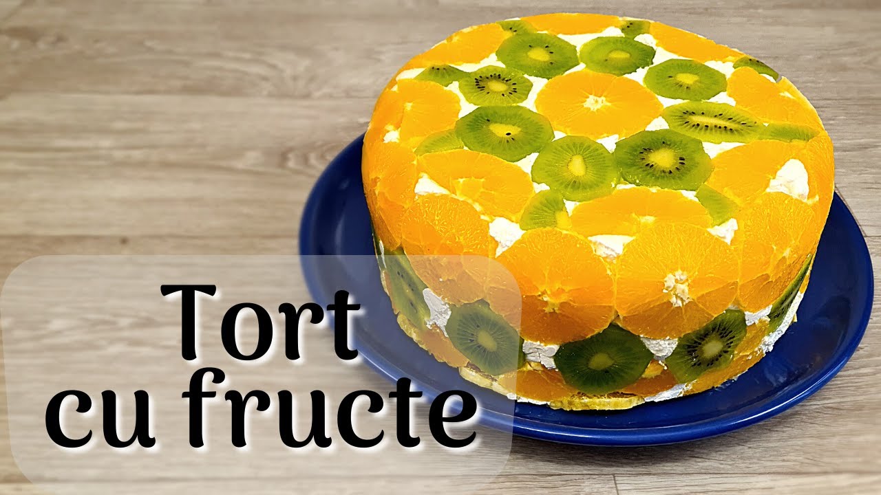 Tort exotic fara coacere din doar 4 ingrediente: piscoturi, frisca ...
