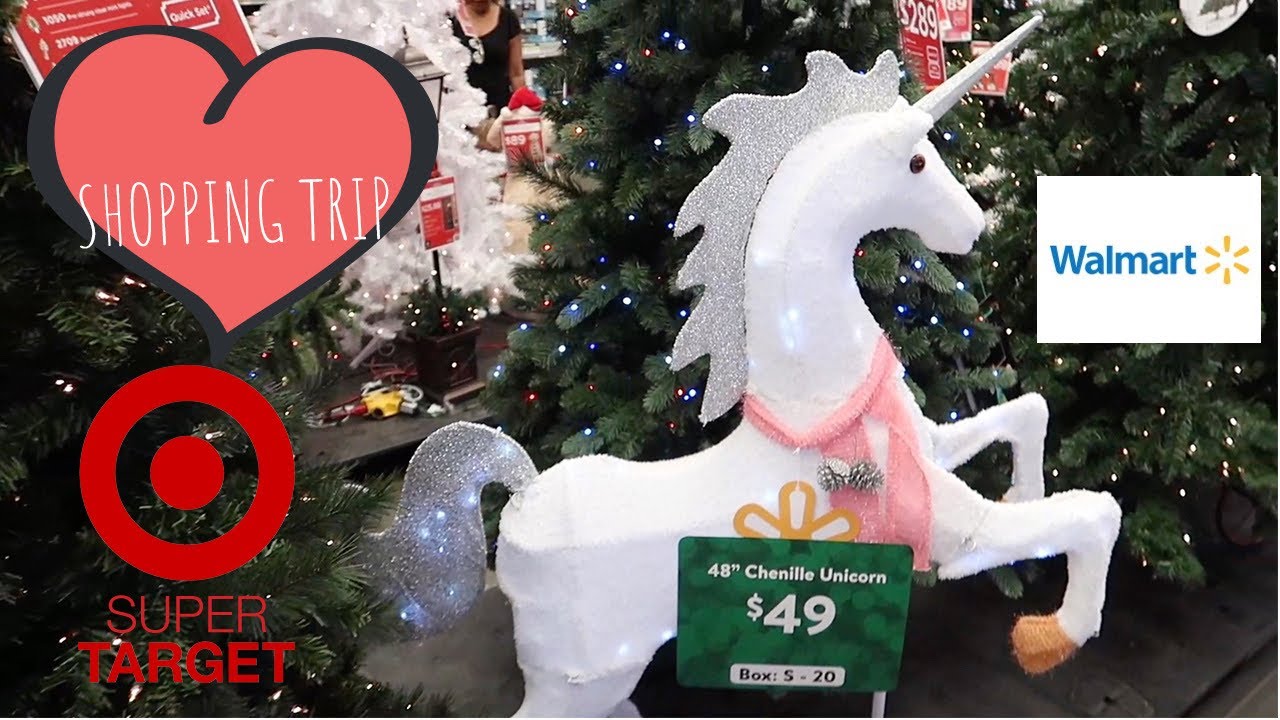 CHRISTMAS SHOPPING AT WALMART AND TARGET - YouTube