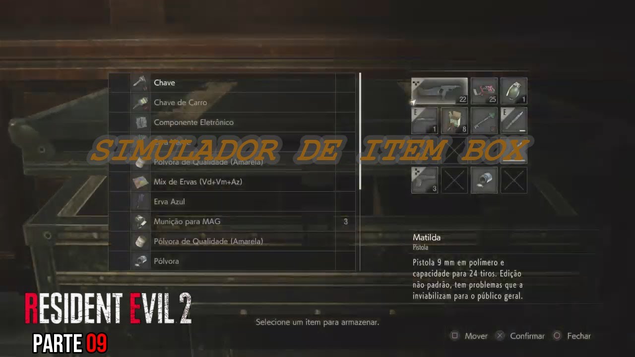 RESIDENT EVIL 2 REMAKE (PELA PRIMEIRA VEZ) #09 - Simulador de Item Box ...