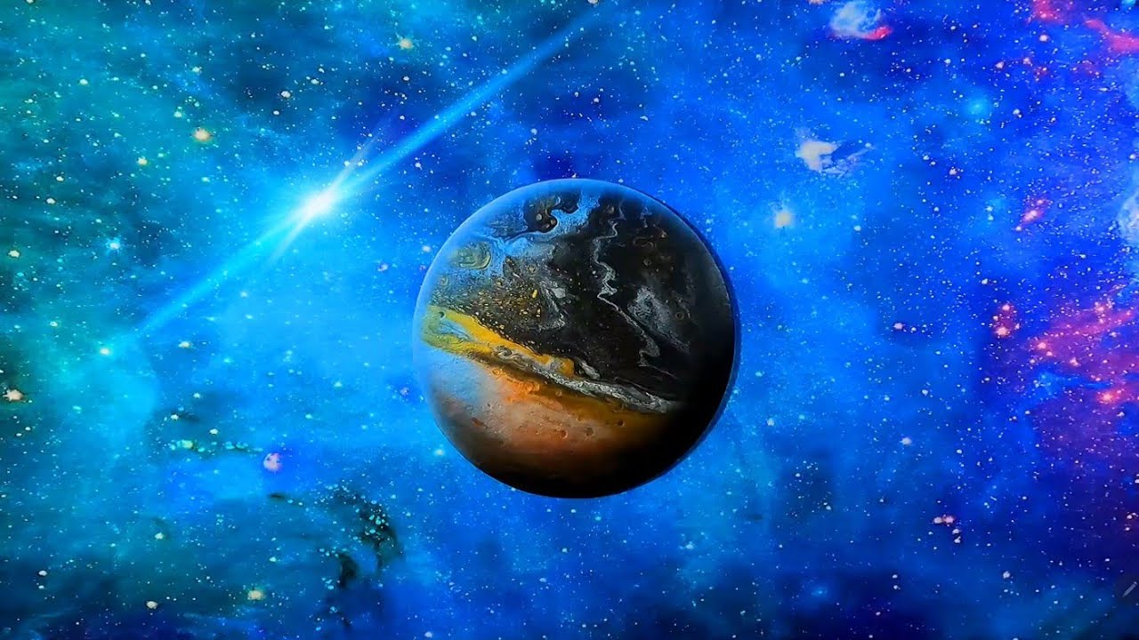 #1 FLUID ART PLANET STEP BY STEP painting tutorial - YouTube