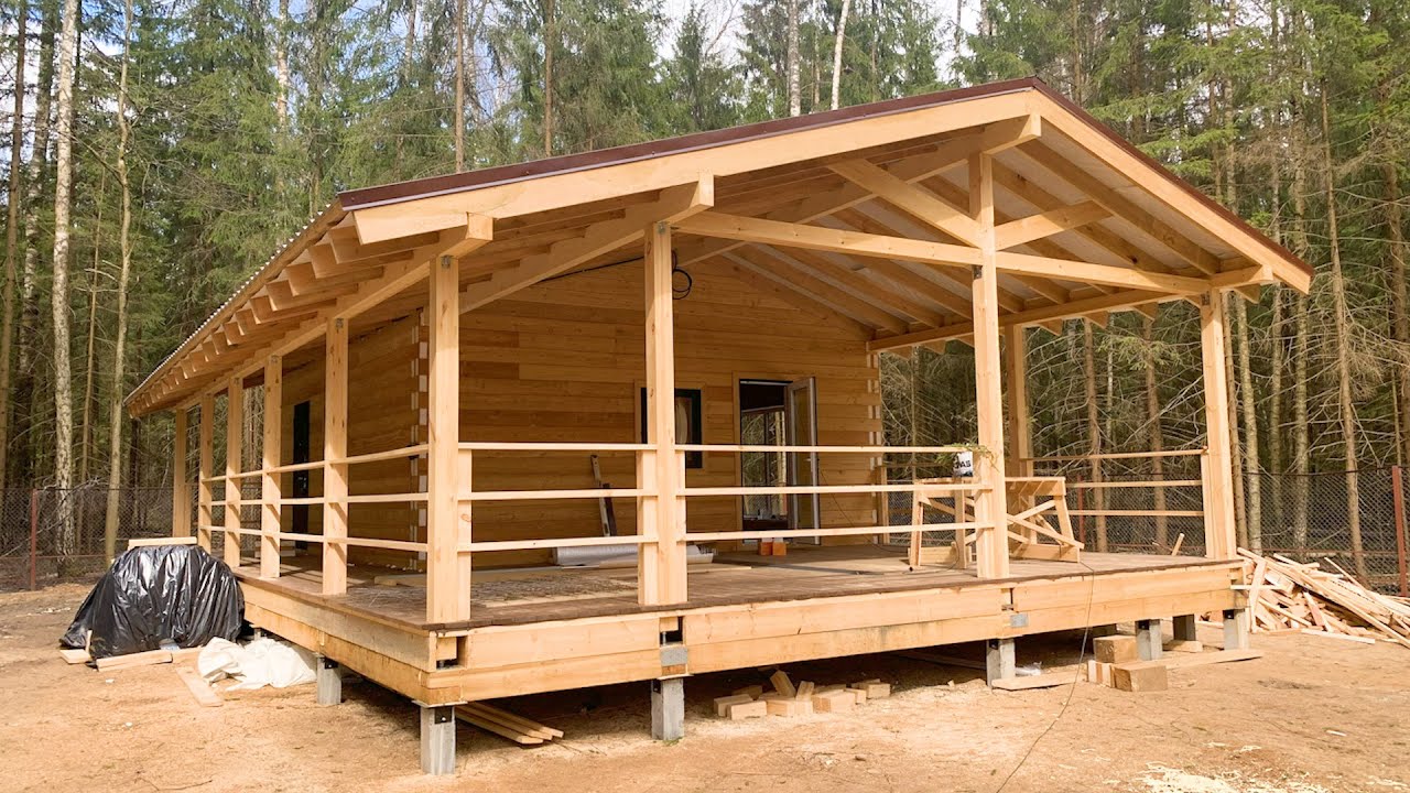 We have built a house out of warm timbers. New construction technology ...