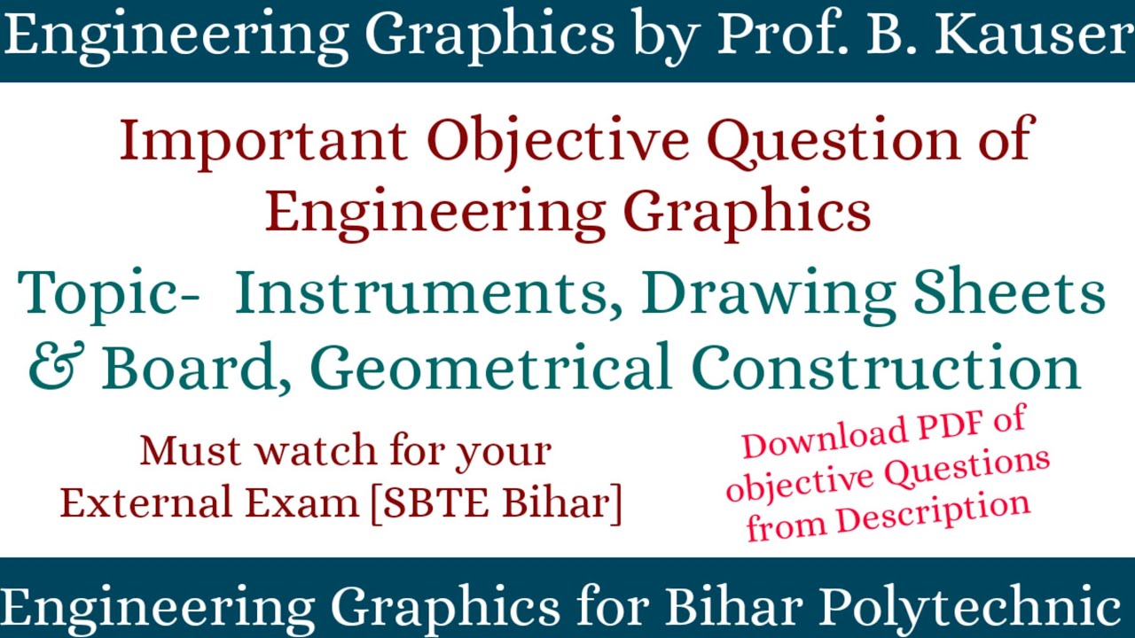 Objective Questions of Engineering Graphics | Basic Questions of ...