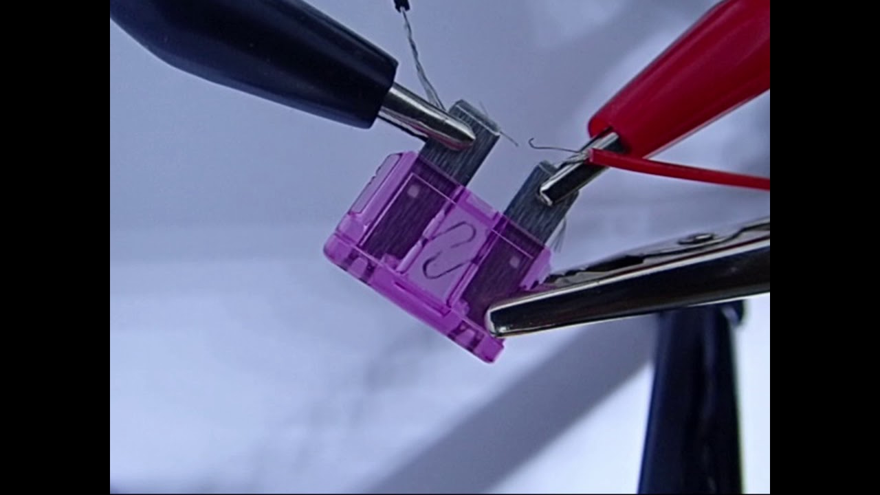 The moment of fuse wire is melted. - YouTube
