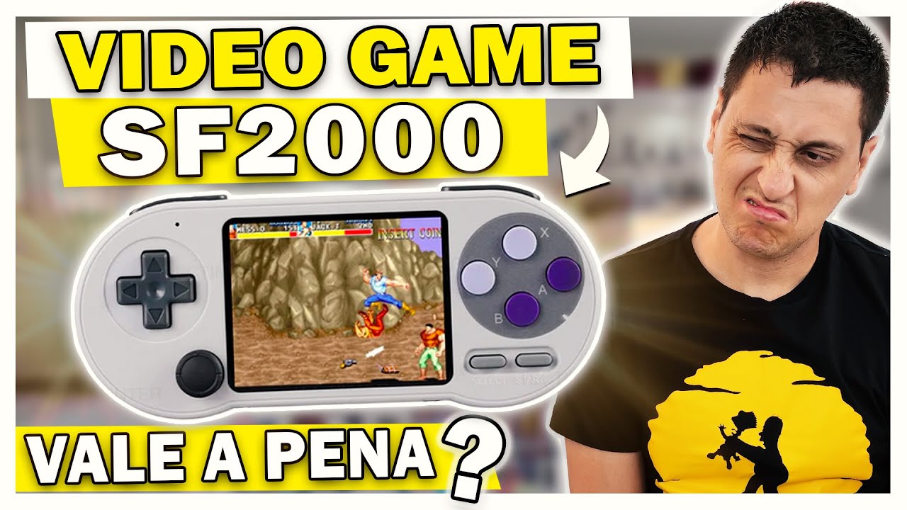 Video Game portátil SF2000 vale a pena? Não compre antes de assistir ...