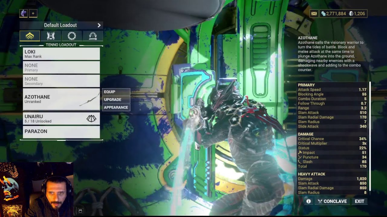 Extra: Warframe - Our first look on Azothane and how to get it! - YouTube
