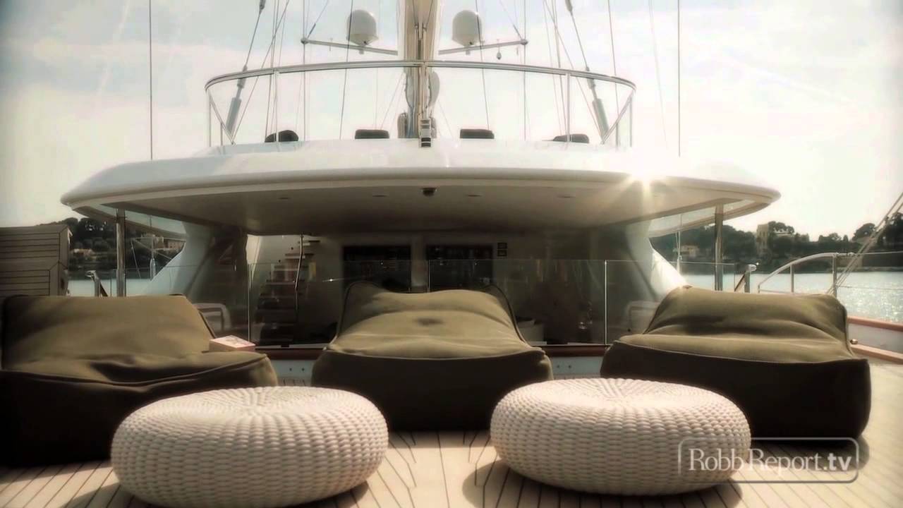 Perini Navi's 184-foot luxury sailing yacht Panthalassa - YouTube