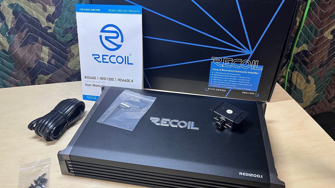 Recoil RED1200.1 Amp Dyno (1 ohm) - YouTube